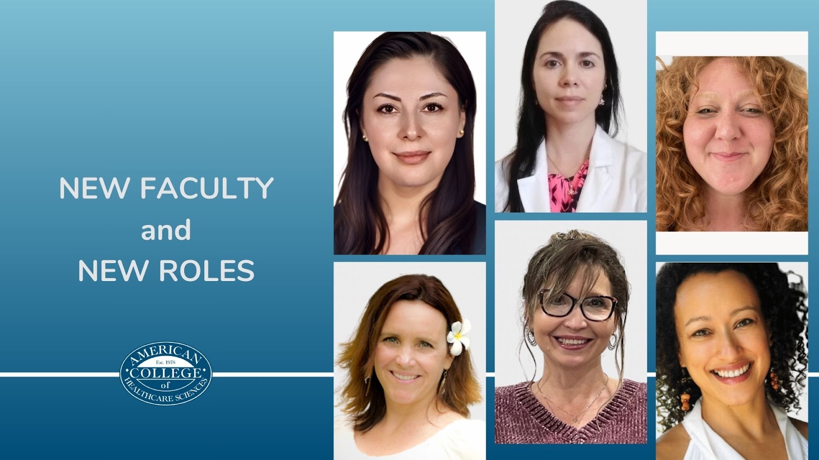 Introducing the Newest Faculty Members at ACHS | American College of ...